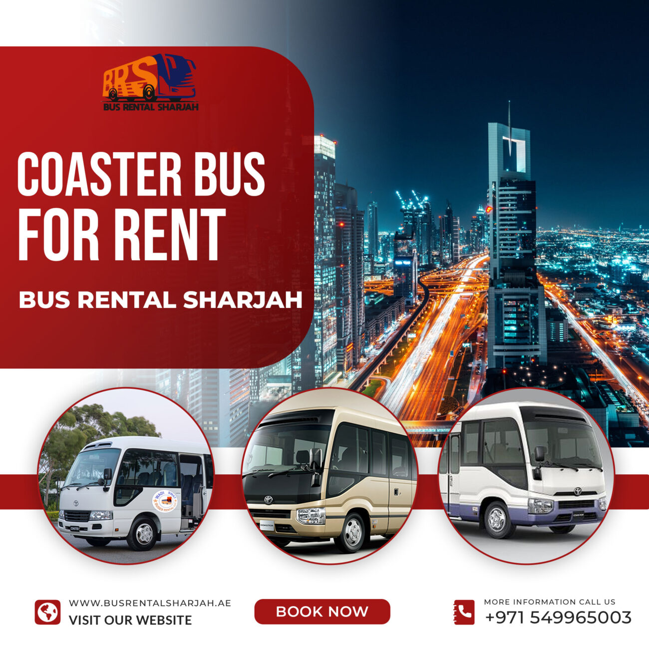 Coaster Bus-Bus Rental Sharjah - Bus Rental Sharjah